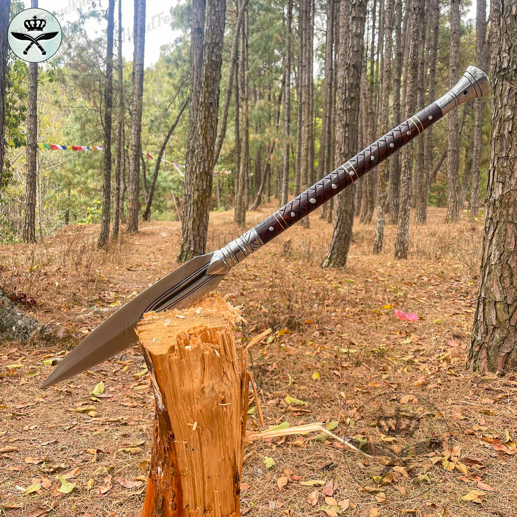 12 Inches Tactical Spear | Hand forged kukri knives | Full tang spear