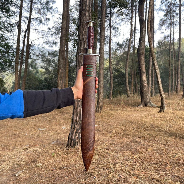 19 Inch Hand forged Sword | Tactical Hand Forged Blade | Traditional H ...