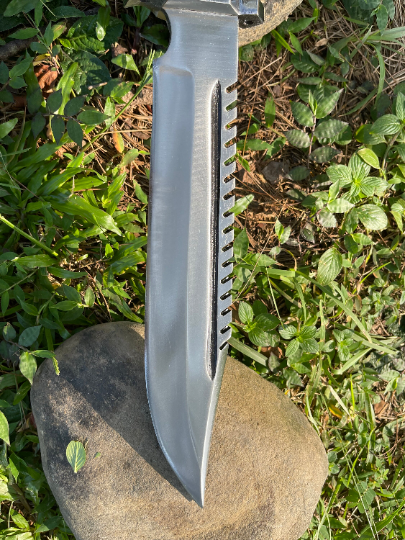 12 inch Rescue Rambo knife, cleaver machete, Balance oil tempered, Rea ...